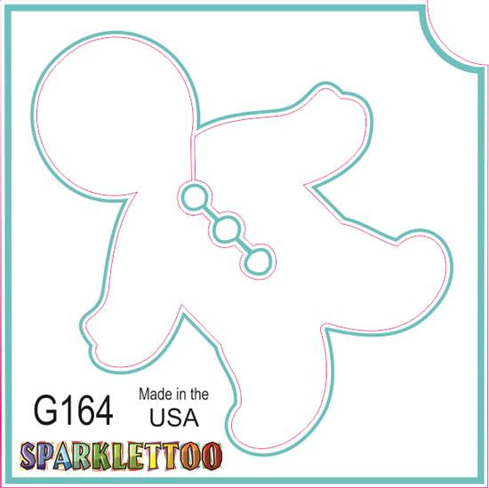 Tattoo Stencils 10 Pack G164 - Gingerbread Man – Clownsupplies.Com