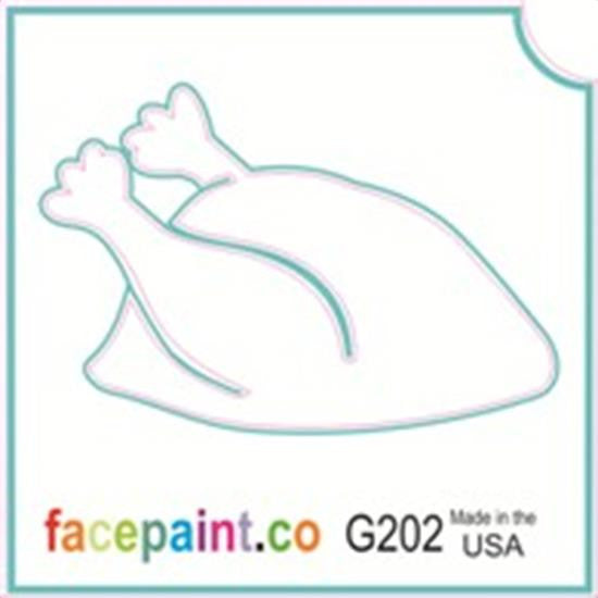 Tattoo Stencils 10 Pack G202 Cooked Turkey – Clownsupplies.Com
