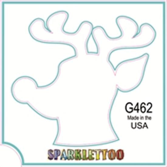 Tattoo Stencils 10 PackG462 Rudolph – Clownsupplies.Com